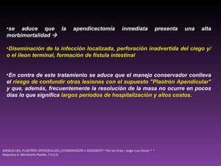 Plastron apendicular | PPT
