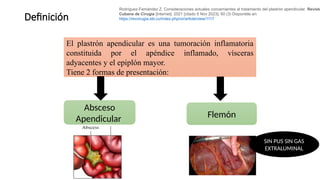 PLASTRON APENDICULAR EN PACIENTES PEDIATRICOS | PPTX