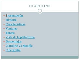 Plataforma virtual claroline | PPTX