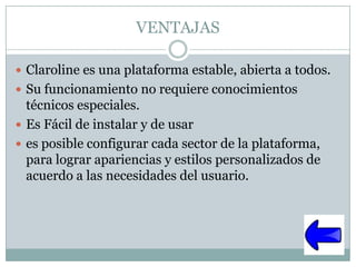 Plataforma virtual claroline | PPTX