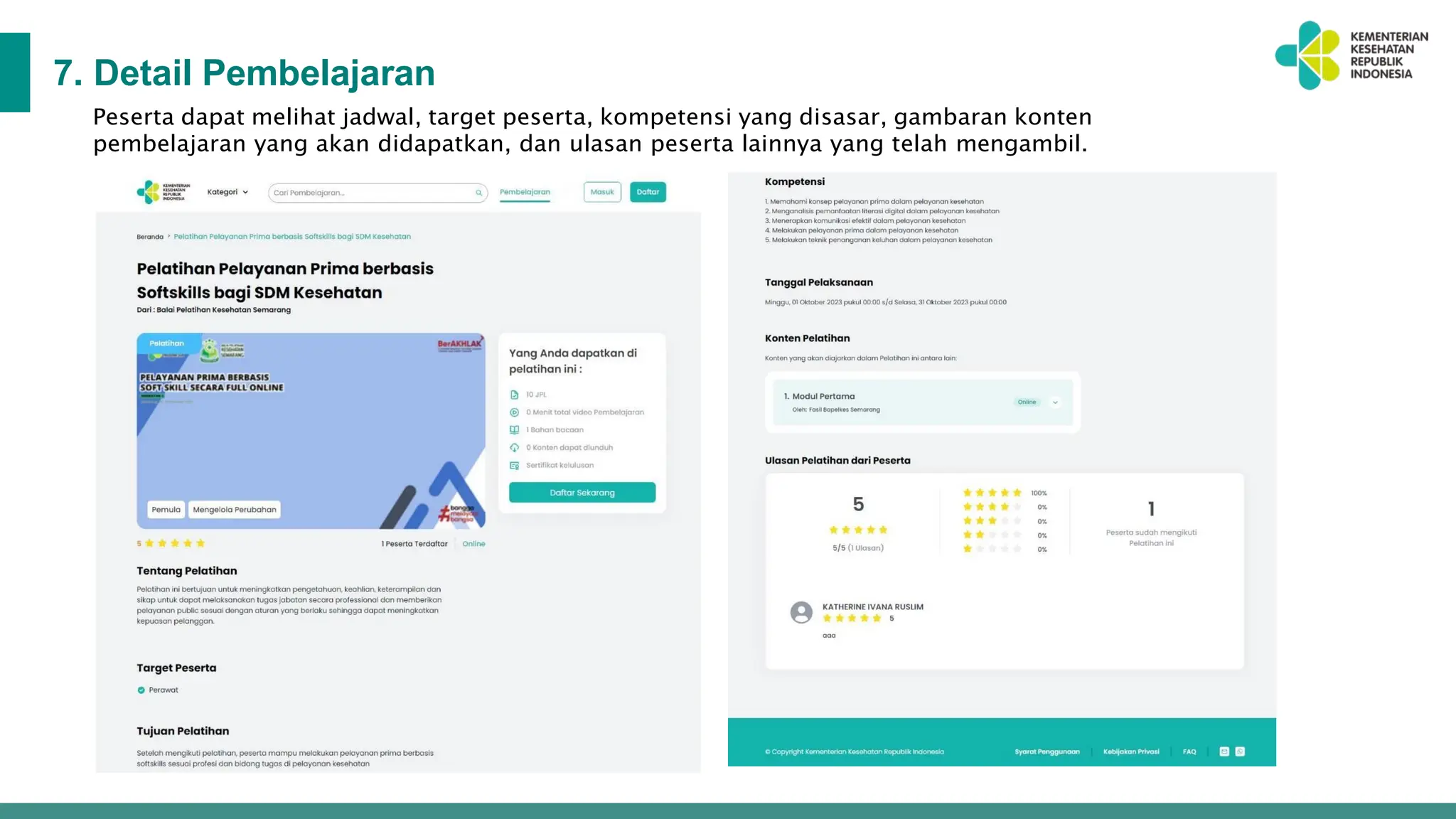 alur plataran sehat untuk peserta di lms kemkes | PDF