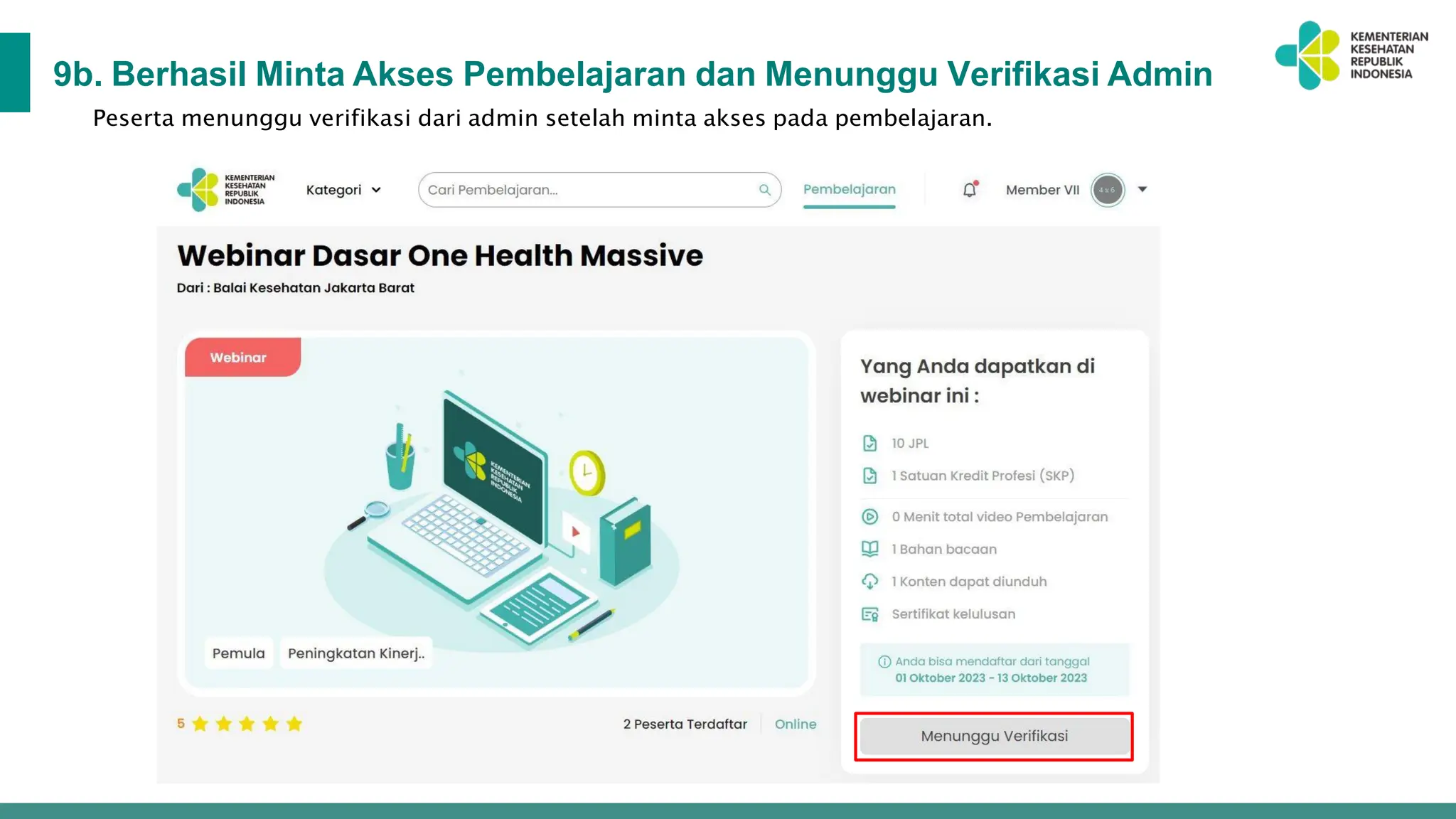 alur plataran sehat untuk peserta di lms kemkes | PDF