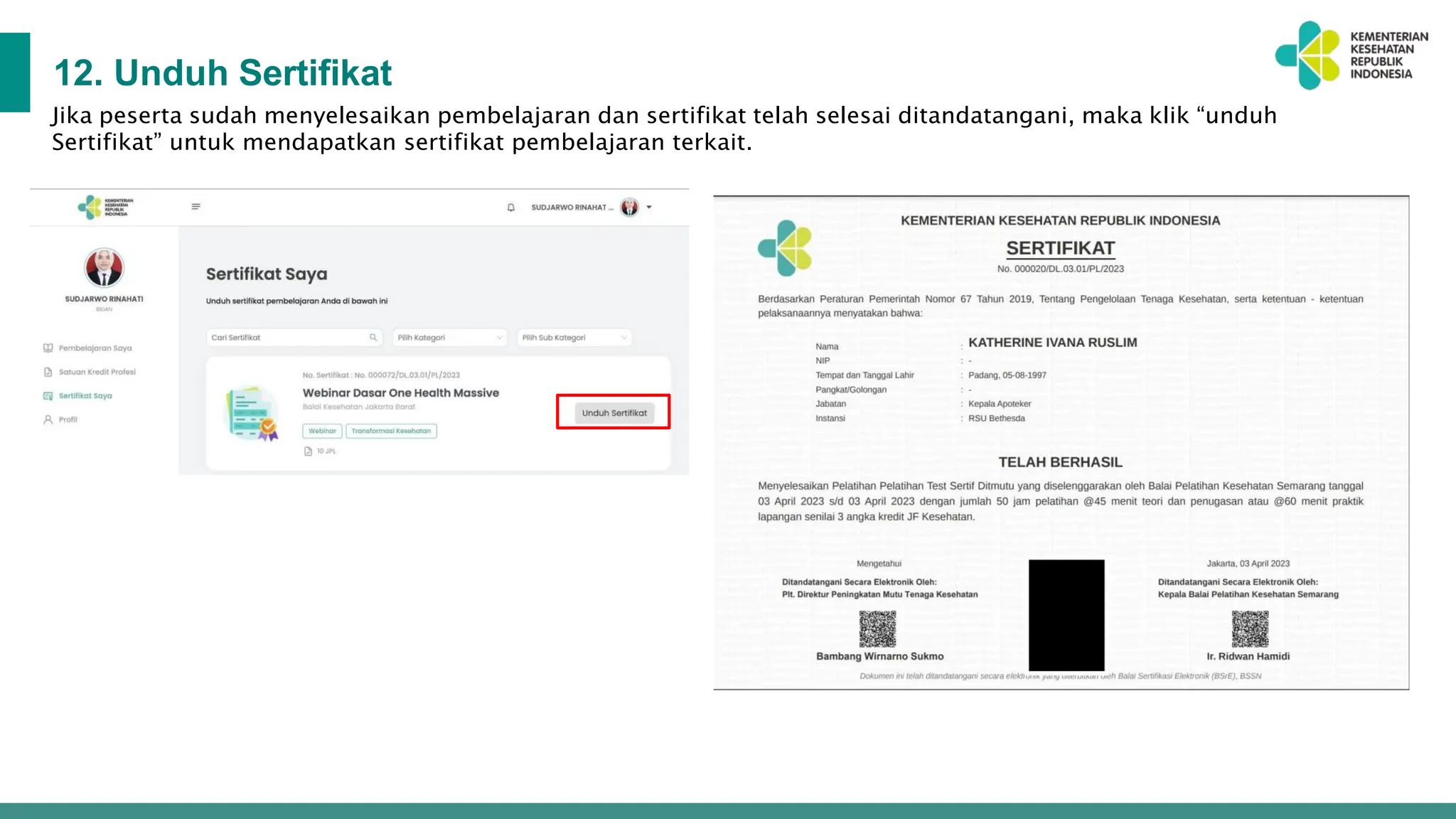 alur plataran sehat untuk peserta di lms kemkes | PDF