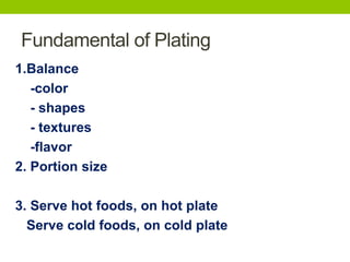 Plate and Present Seafood Dishes on the plate | PPTX