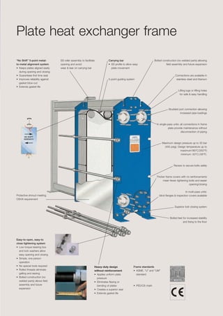 Alfa Laval Plate & Frame Heat Exchangers | PDF