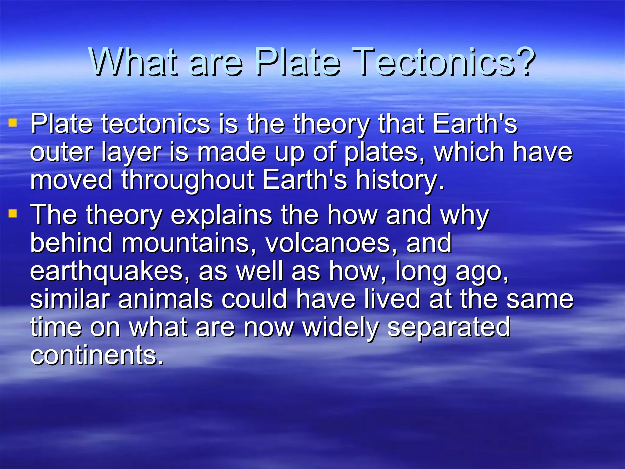 Plate Tectonics | PPT | Geology | Science