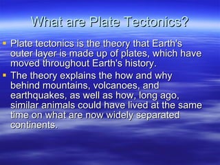 Plate Tectonics | PPT