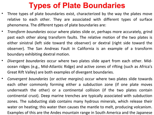 WHAT IS A PLATE? MAJOR PLATES. Types of Earth’s Crust. Plate Boundary ...