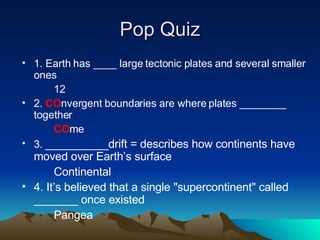 Plate Tectonics 9 | PPT