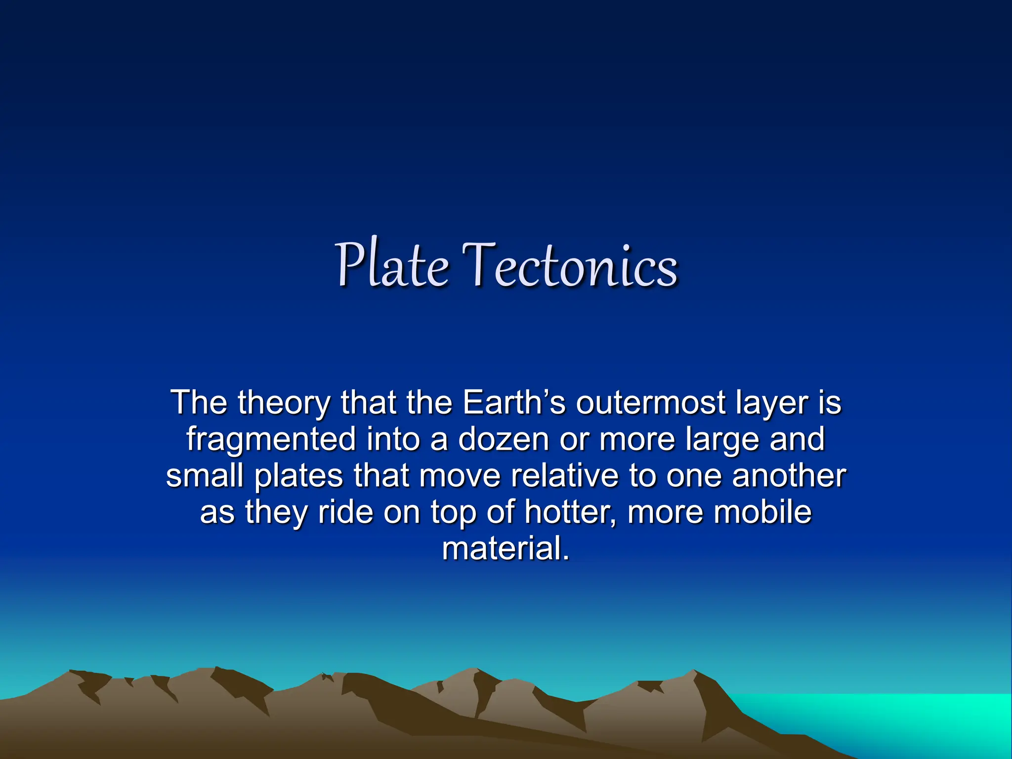 plate tectonics power point presentation | PPT