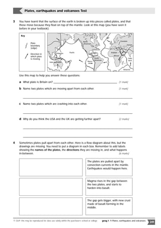 Plate Tectonics Test | PDF