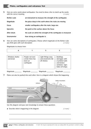 Plate Tectonics Test | PDF