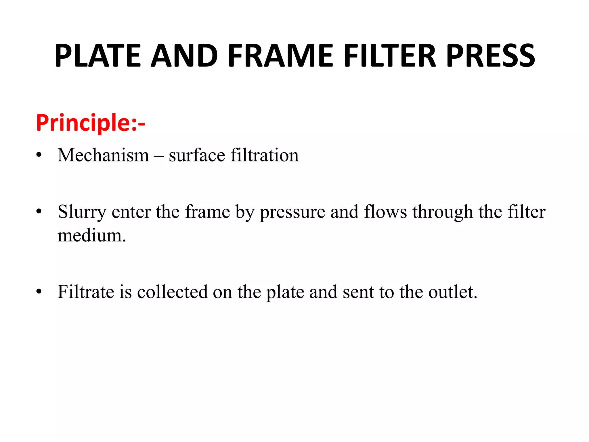 FILTRATION-Plate and frame filter press | PDF