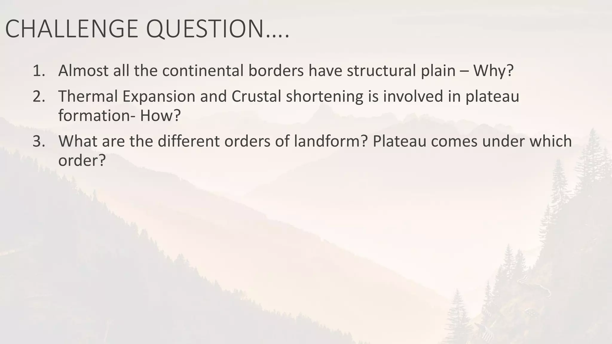 Plateau and plains | PDF
