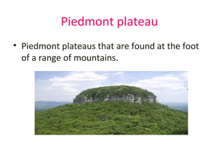 Plateaus nisar | PPT