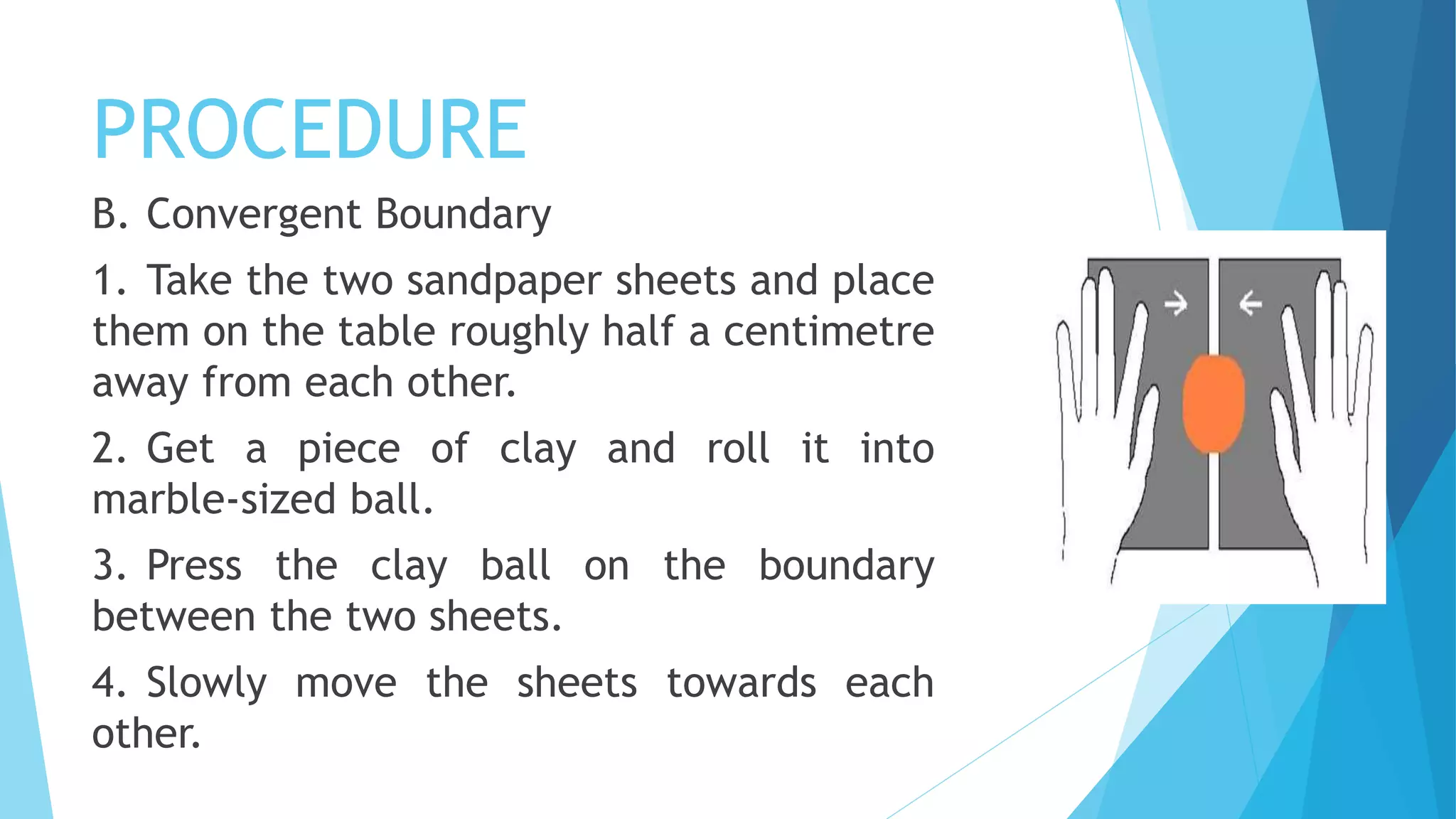 Plate boudary model activity | PPTX