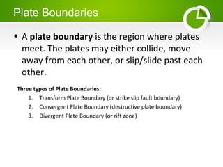 Plate boundaries | PPT