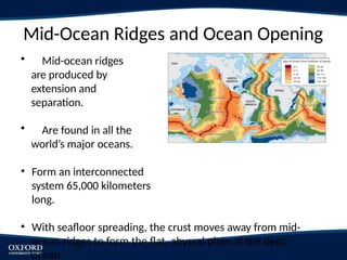 plate boundaries and plate tectonics, mountain formation, volcanic ...