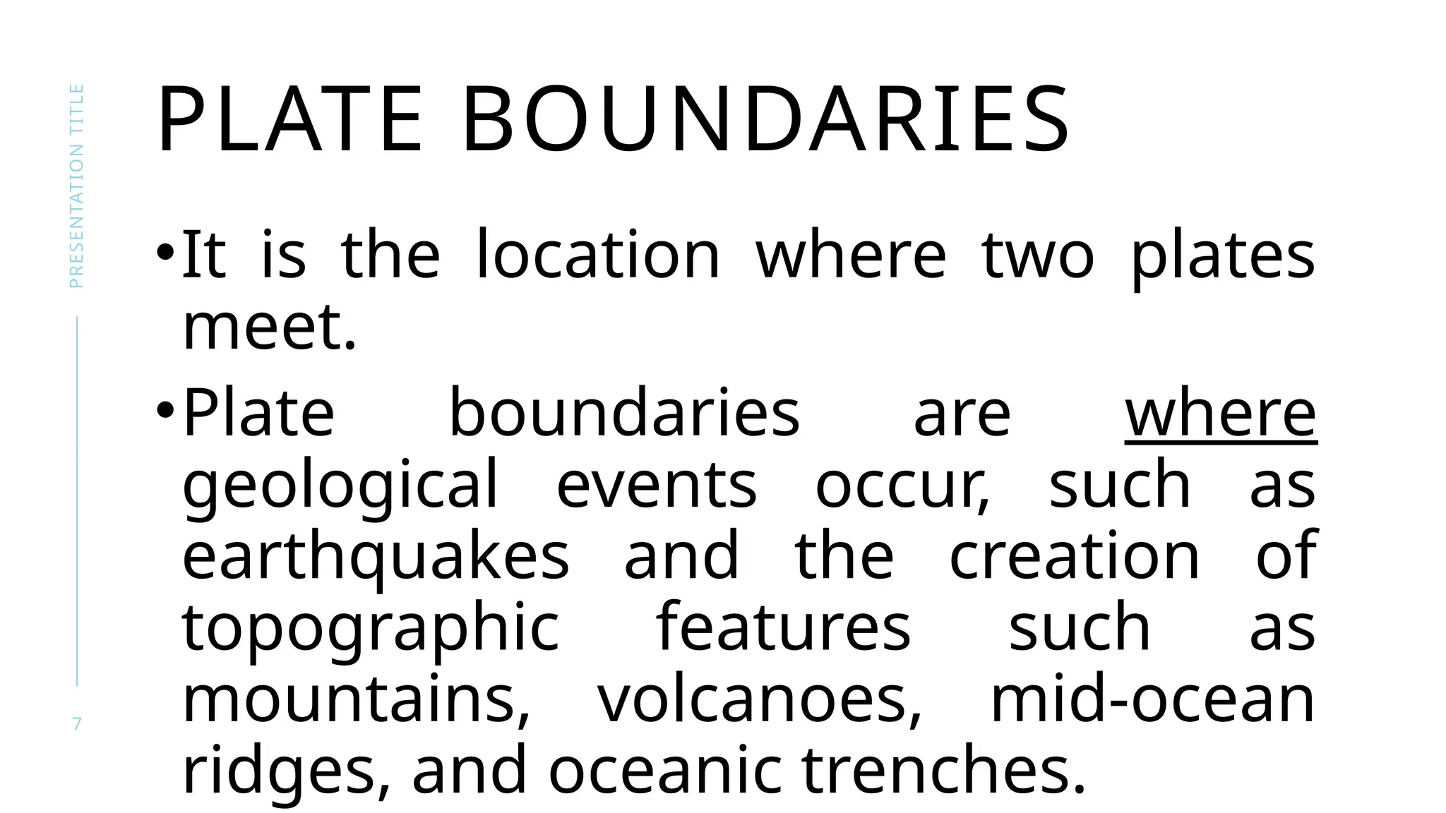 Plate boundaries.pptx science science aa | PPTX