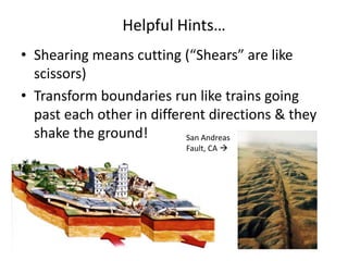 Plate boundaries stresses faults ppt | PPT