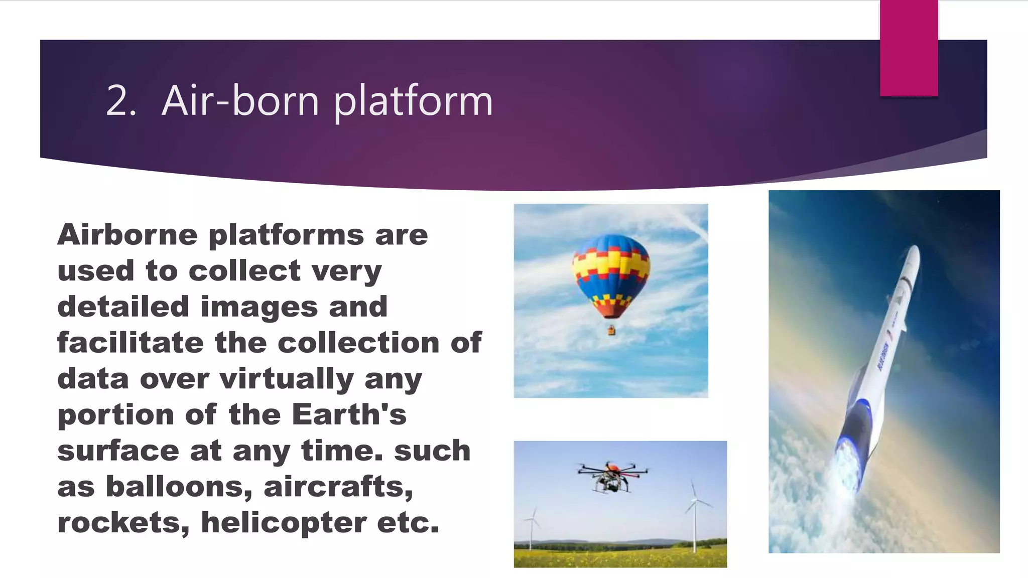 Plateform and sensors of remote sensing | PPTX