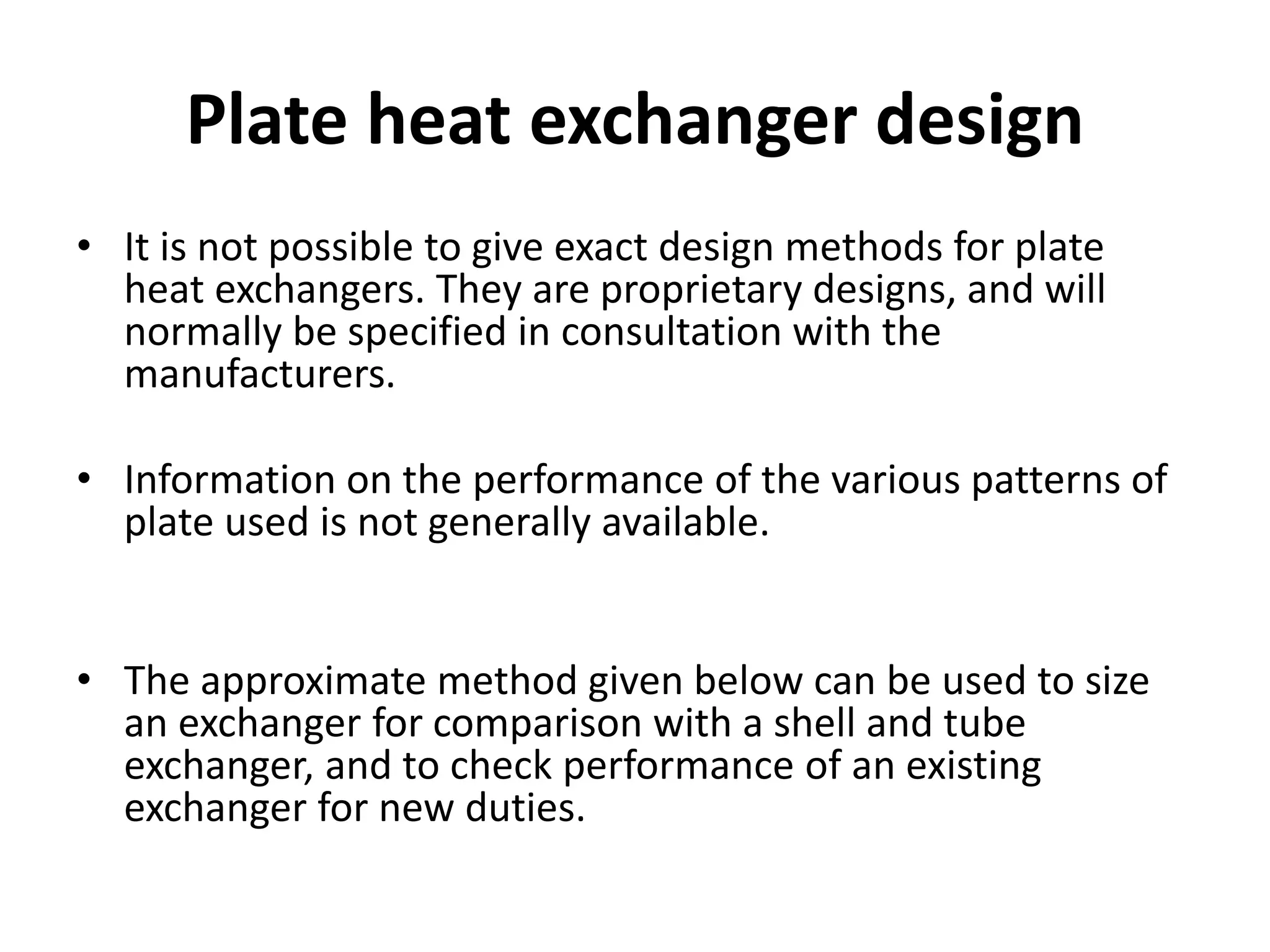 Plate heat exchangers | PPTX