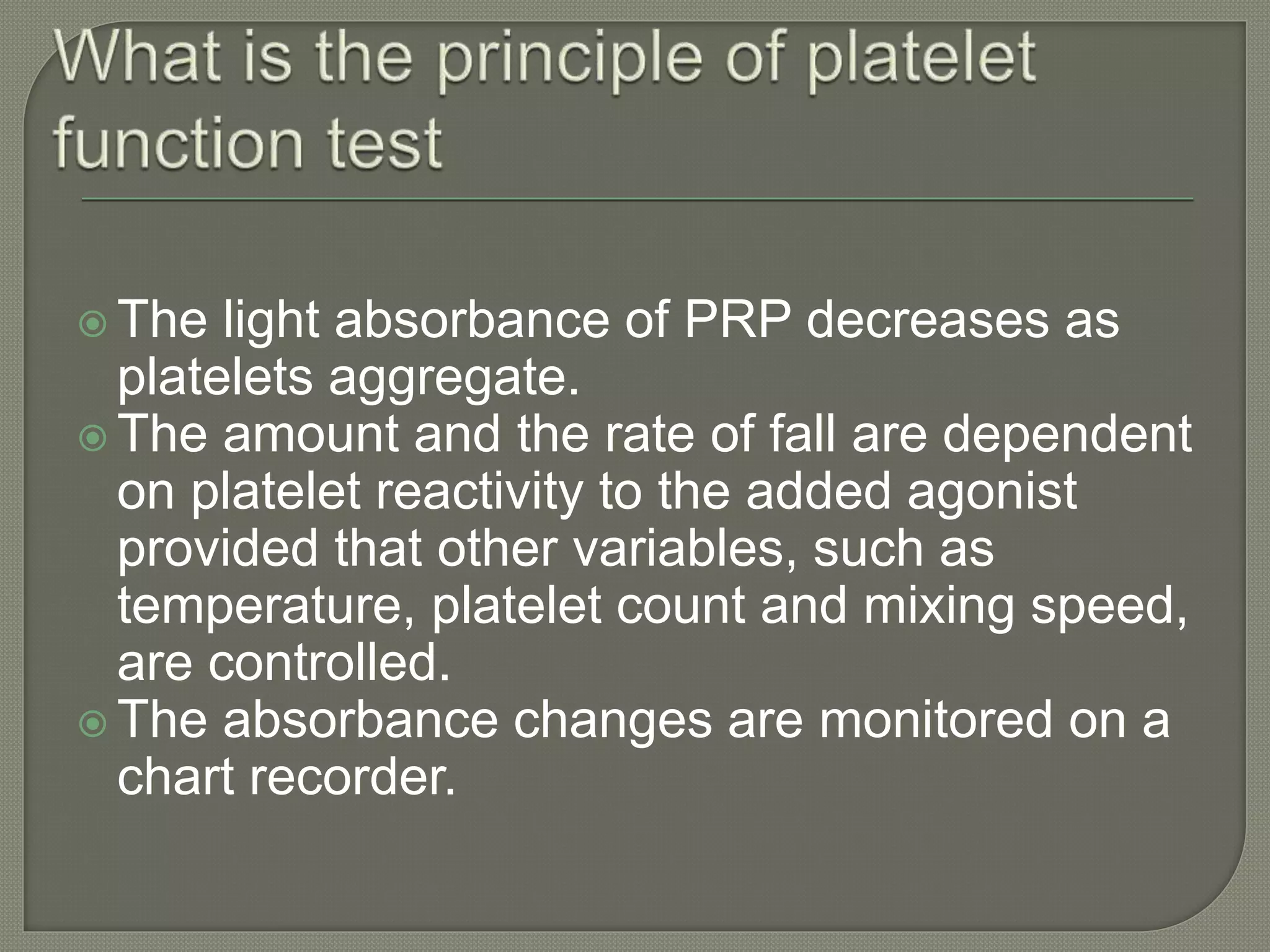 Platelet Aggregation | PPTX