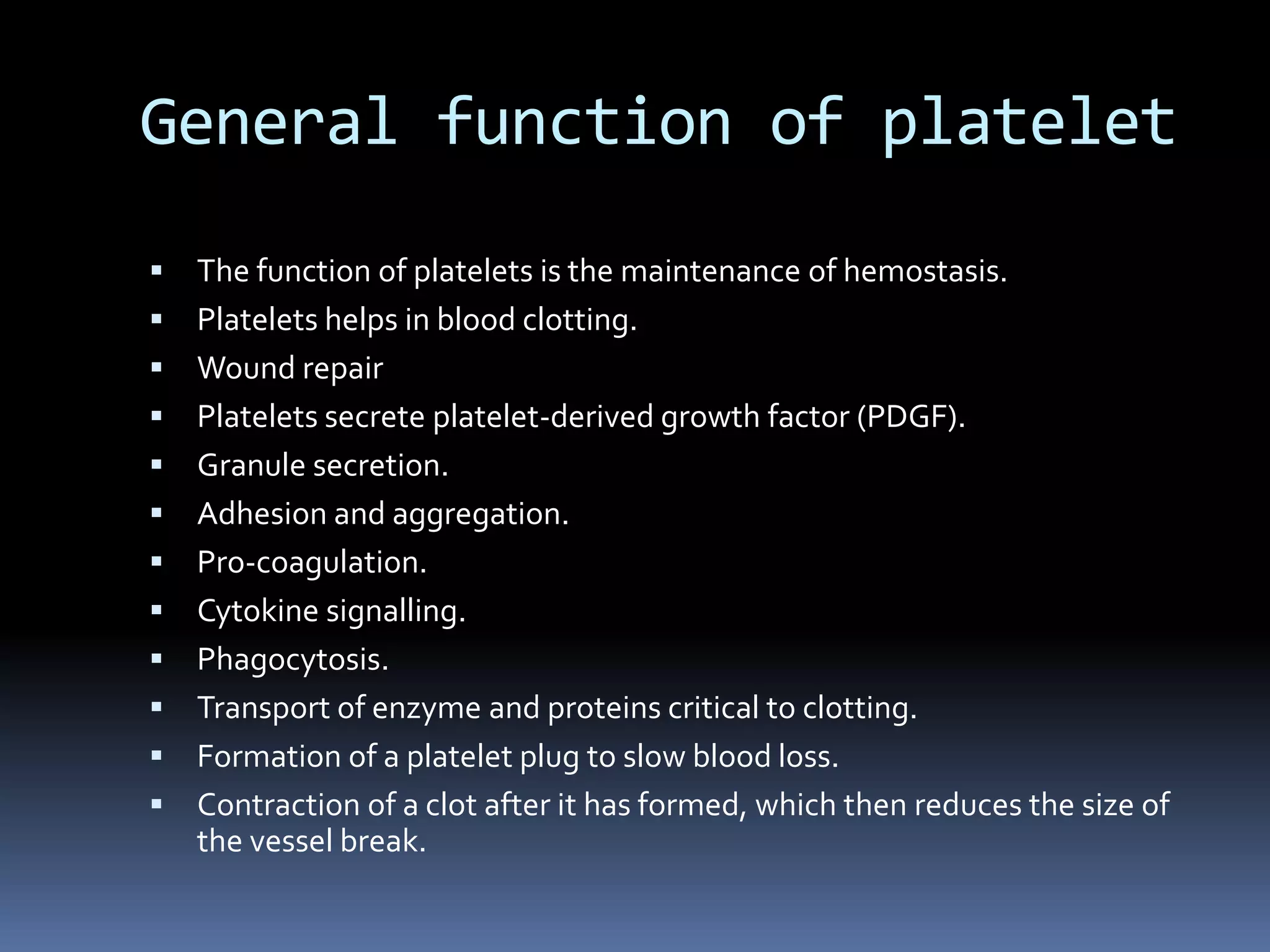 Platelet and coagulation disorder | PPTX