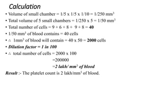 PLATELET COUNT by Dr. Pandian M .pptx