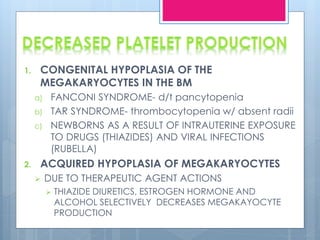 Platelet disorders | PPTX