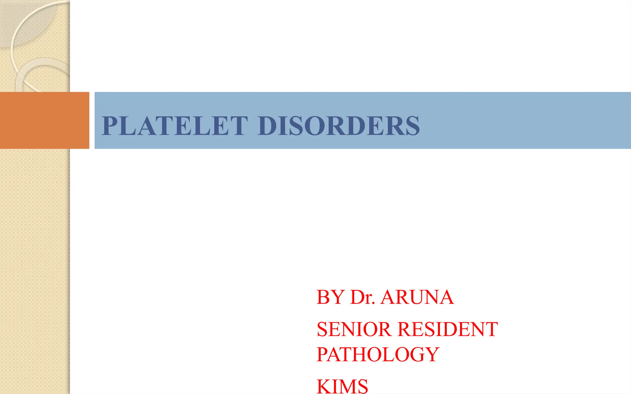 platelet disorders itp hus clotting.pptx