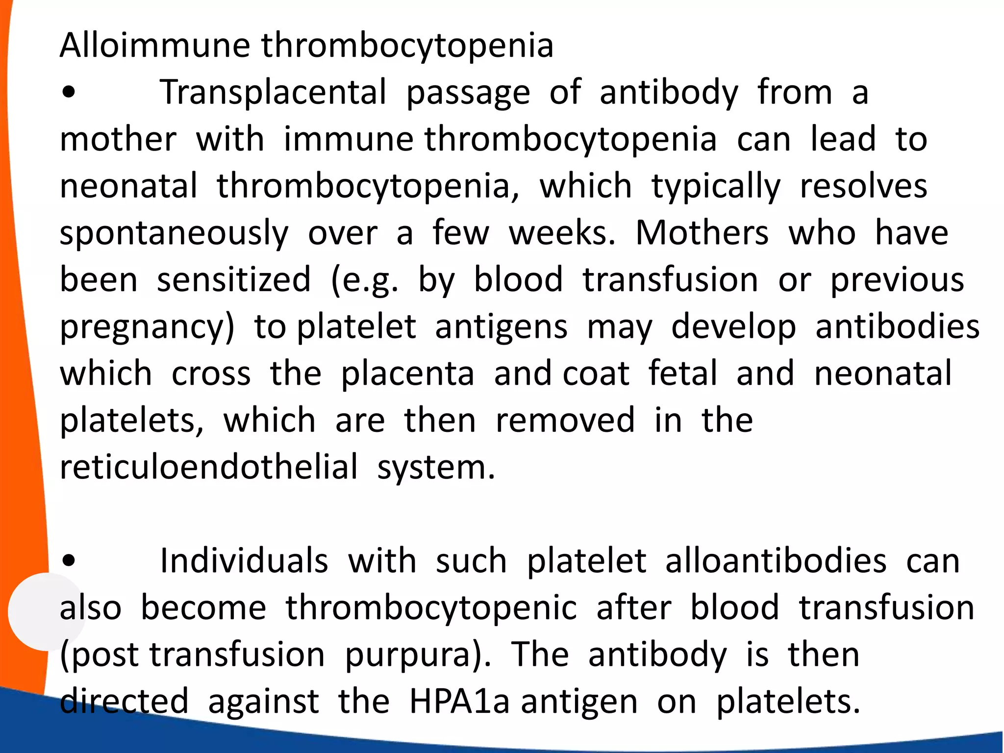 Platelet disorders Haematology | PPTX