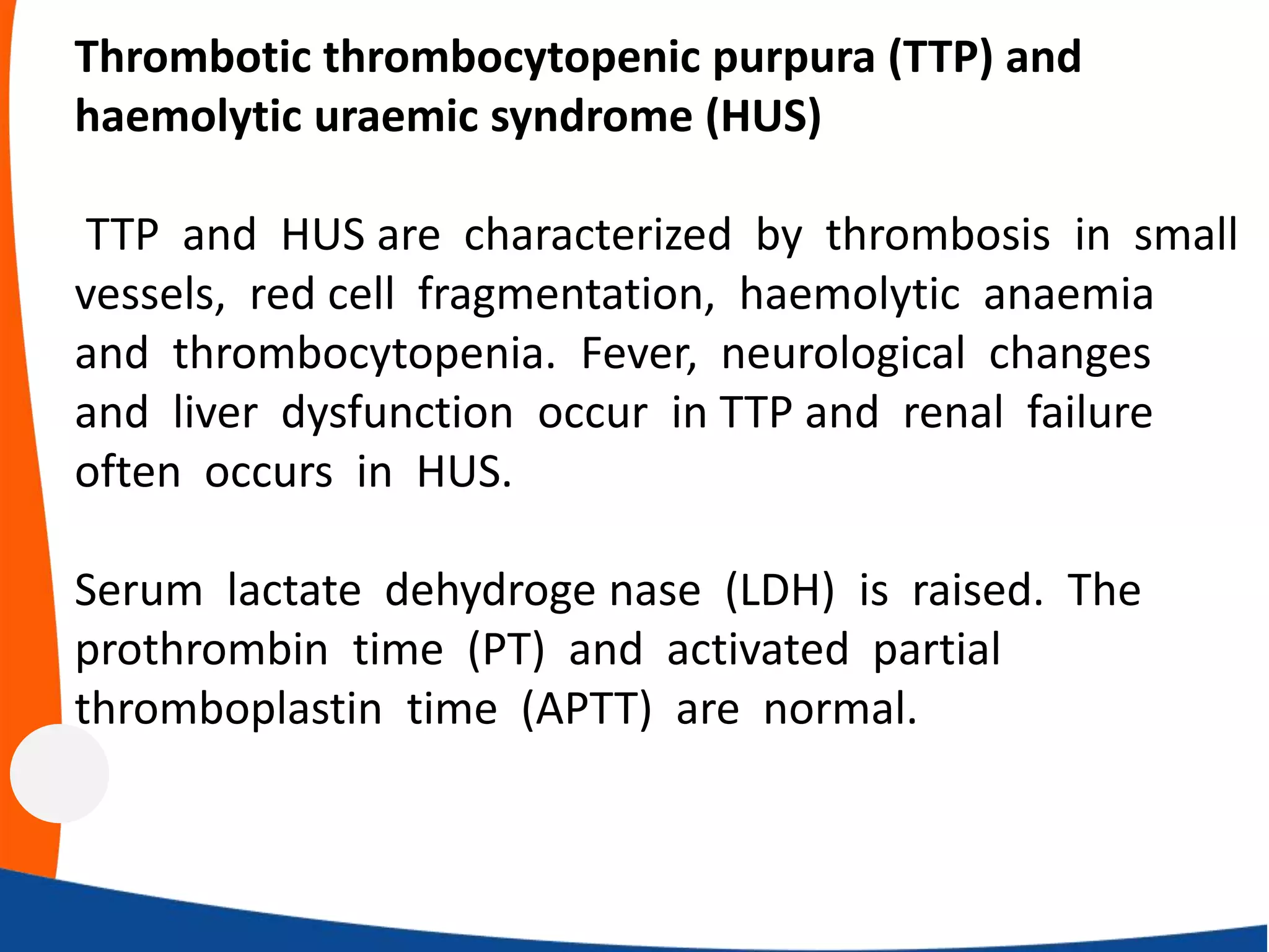 Platelet disorders Haematology | PPTX