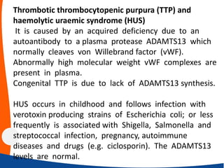 Platelet disorders Haematology | PPTX