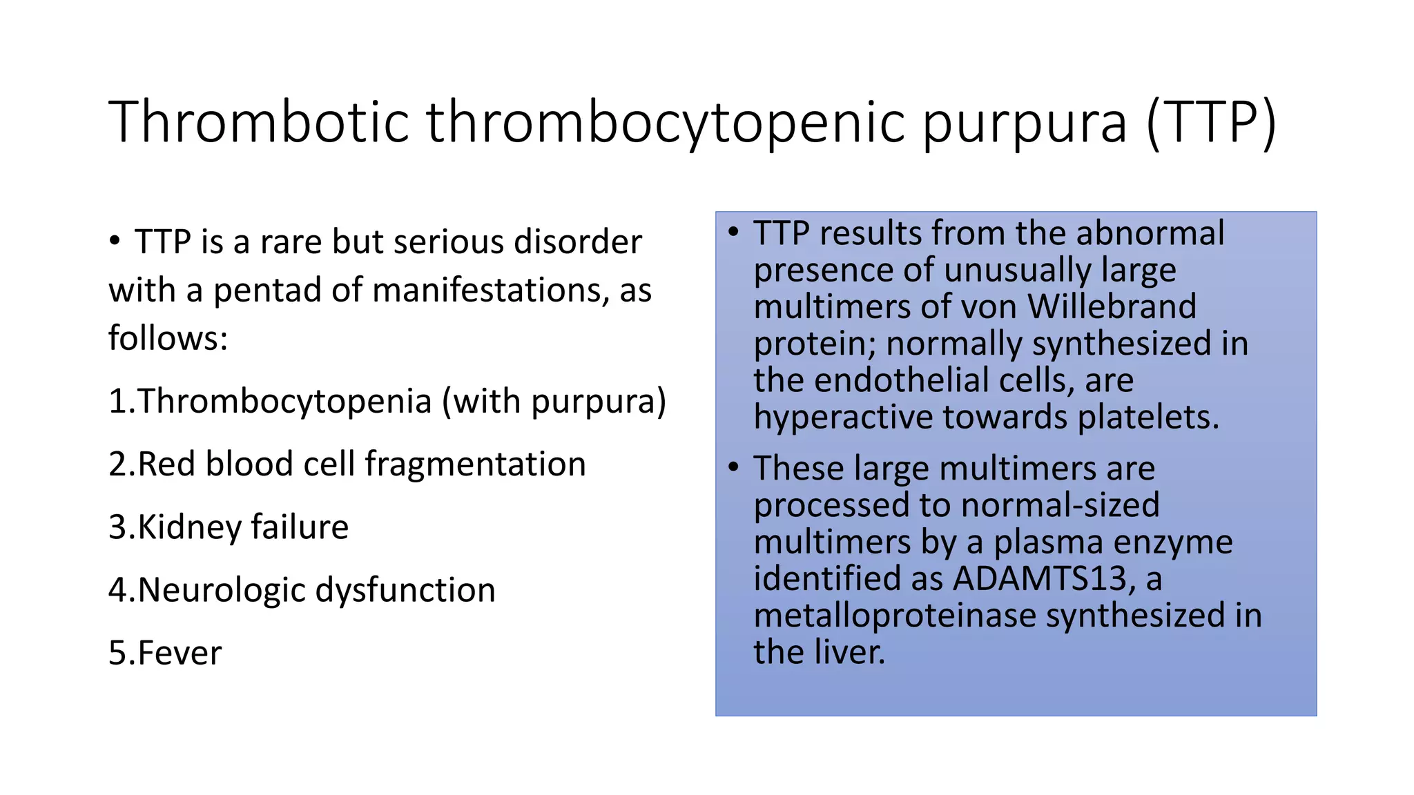 Platelet disorders summarized. ppt | PPTX