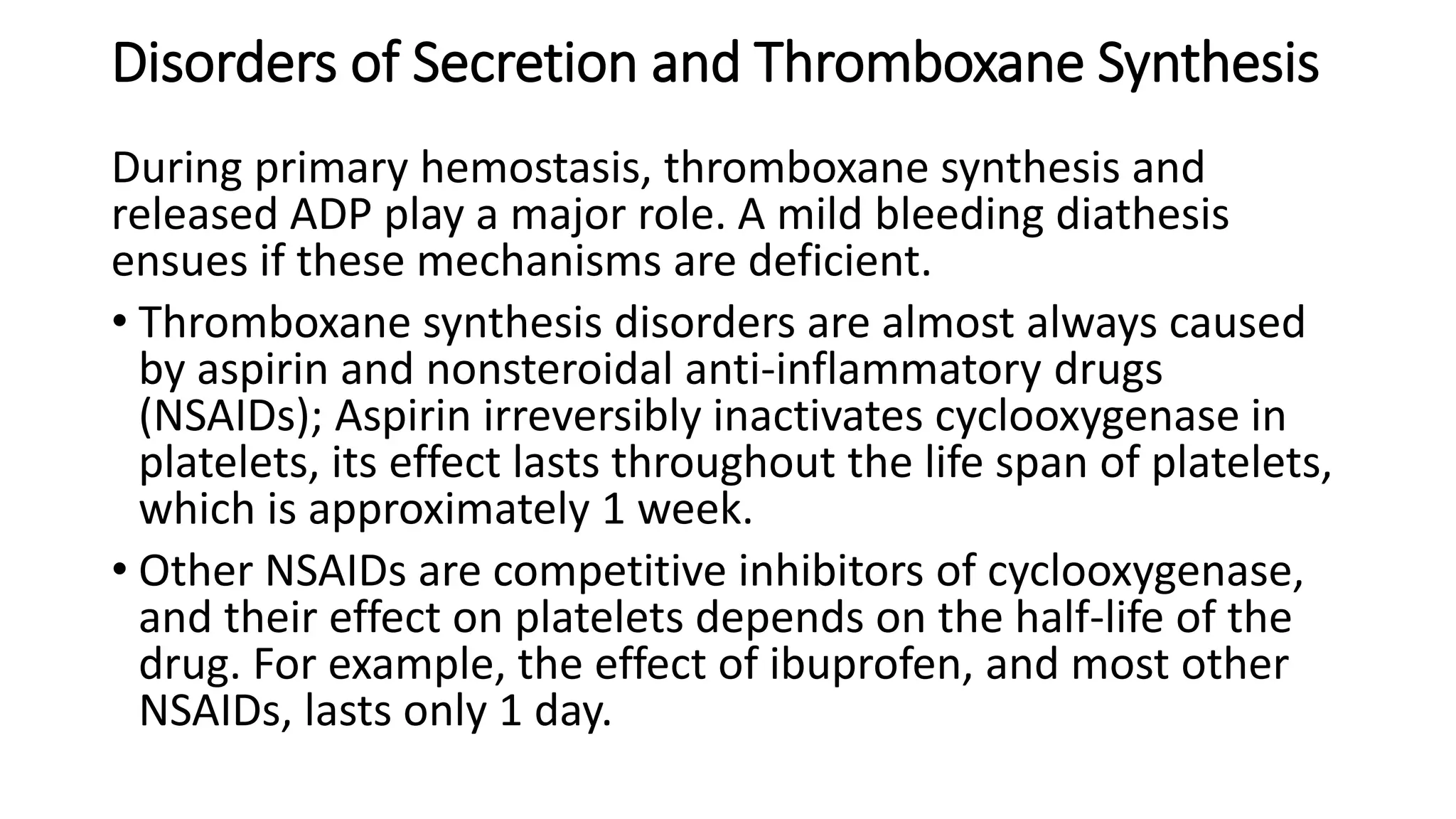 Platelet disorders summarized. ppt | PPTX