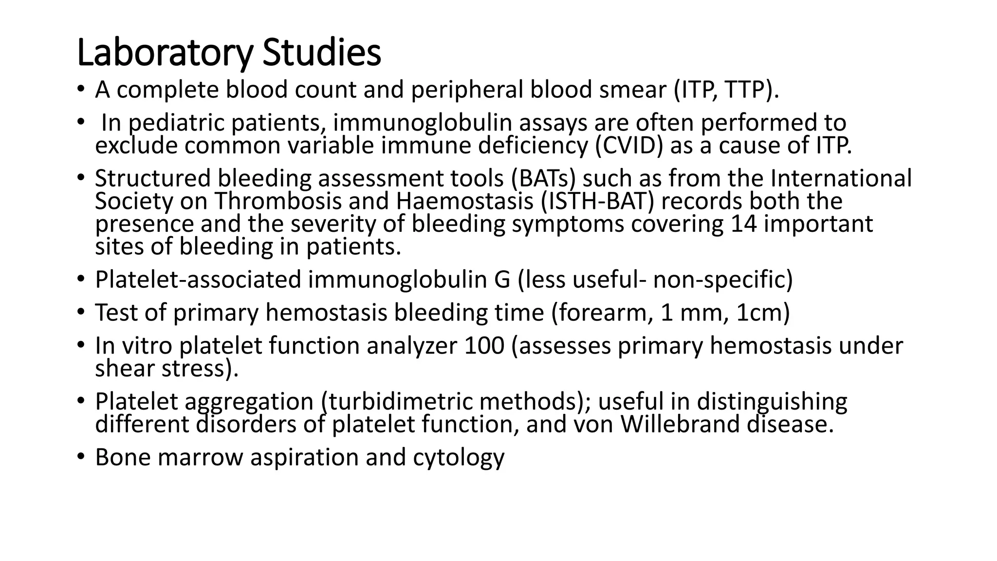 Platelet disorders summarized. ppt | PPTX