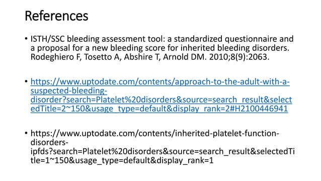 Platelet Function Disorders Assessment And Testingpptx