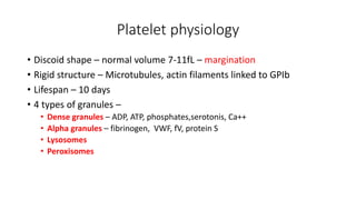 Platelet function disorders, assessment and testing.pptx