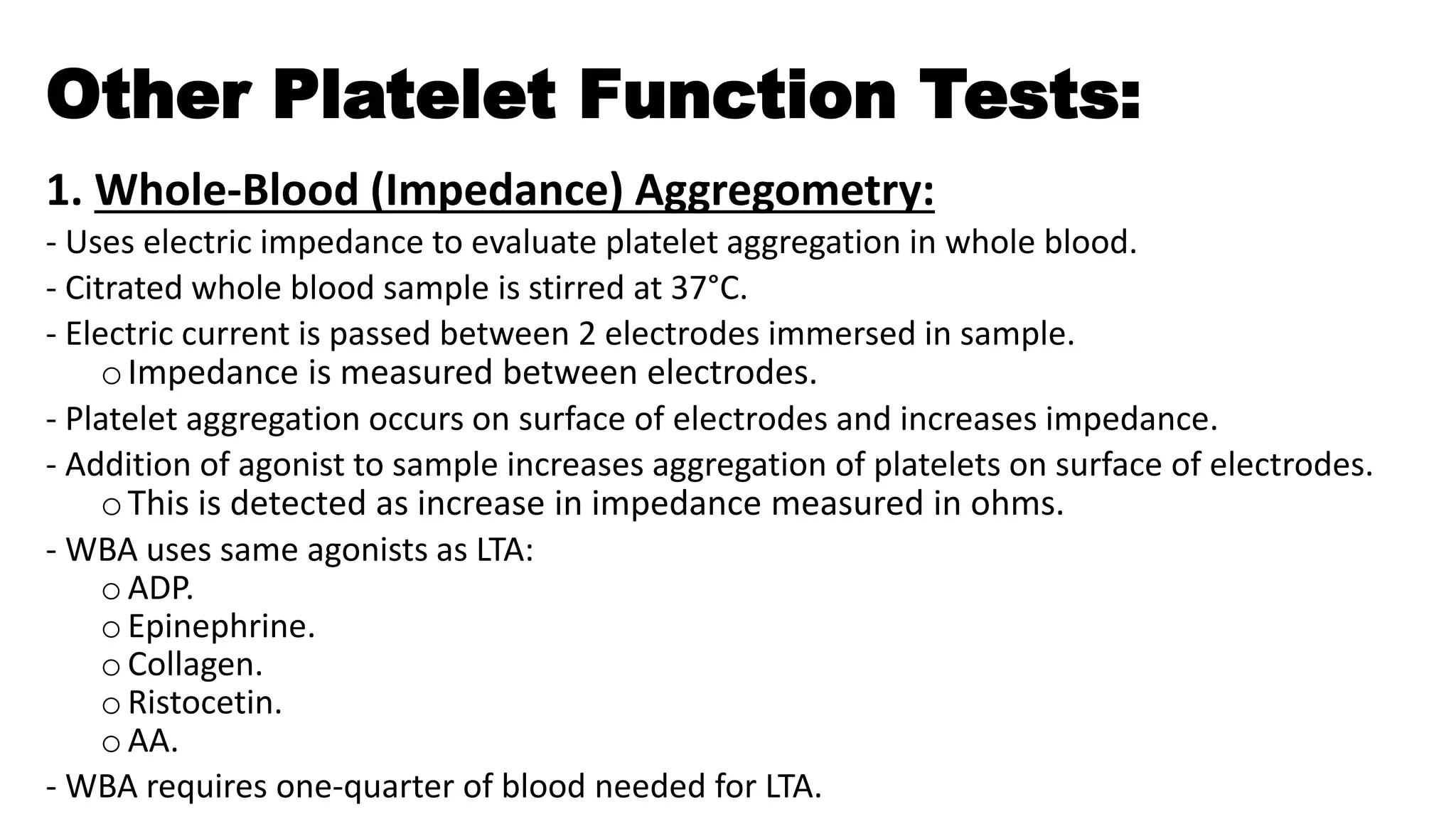 Platelet Function Tests | PPTX