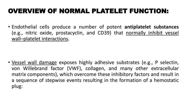 Platelet Function Tests | PPTX