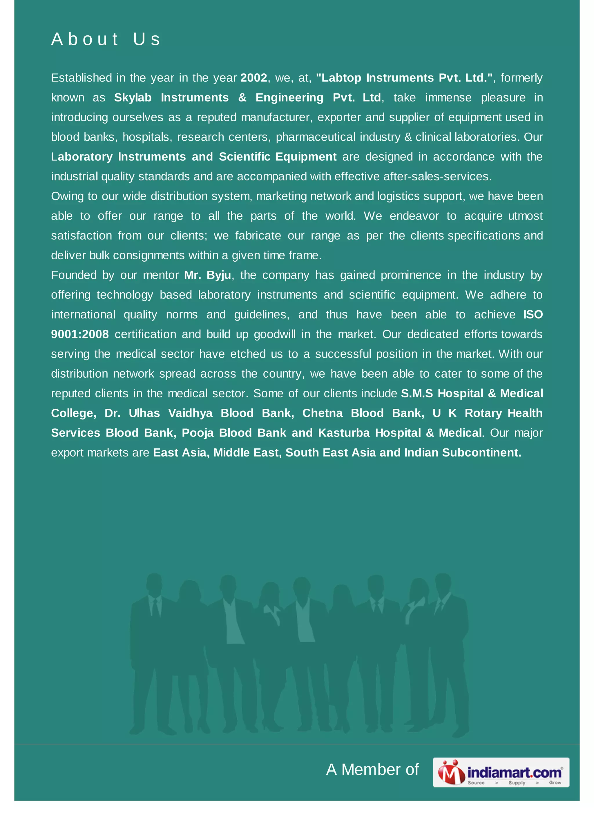 Labtop Instruments Pvt. Ltd, Maharashtra, Bloodbank & Laboratory ...