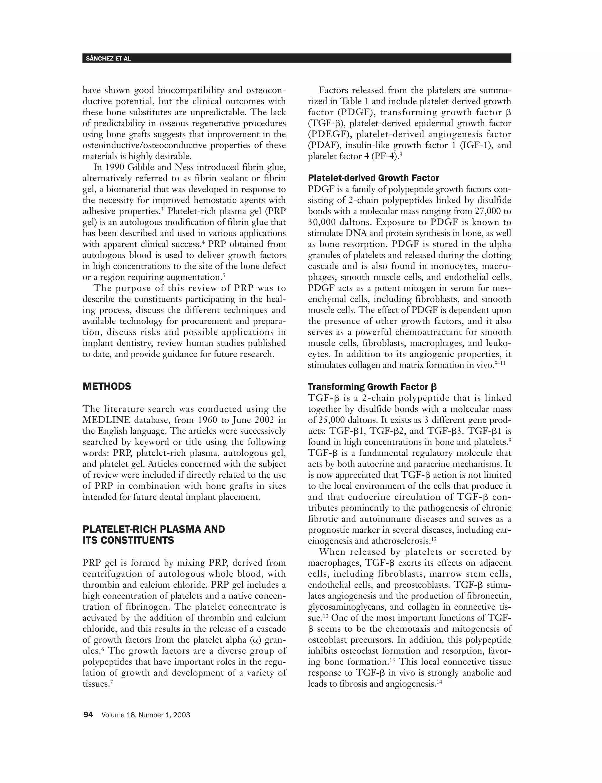 Platelet Rich Plasma Review | PDF