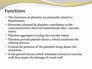 Platelets | PPTX