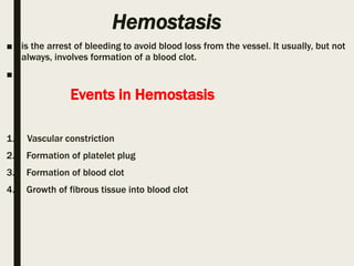 Platelets (The Guyton and Hall Physiology) | PPTX