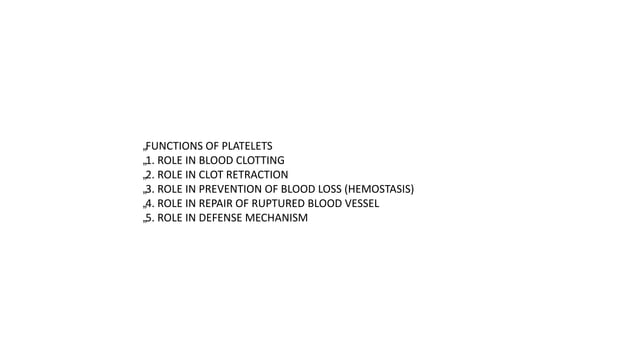 Platelets Pptx