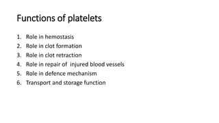 Platelets and anticoagulants powerpoints | PPT