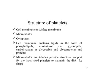 PLATELETS AND HOMEOSTASIS. Pppppppppppptx | PPTX