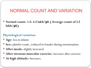 PLATELETS AND ITS ROLE IN BLOOD COAGULATION.pptx
