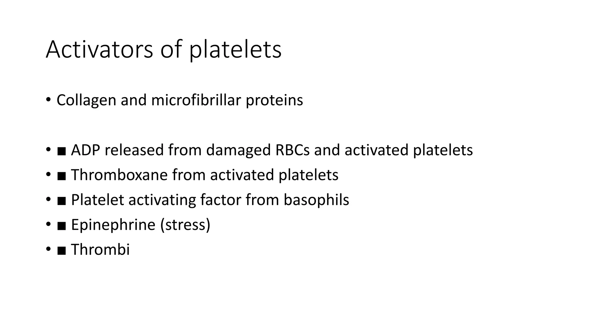 Platelets, hemostasis and coagulation.pptx | Blood Disorders | Diseases ...